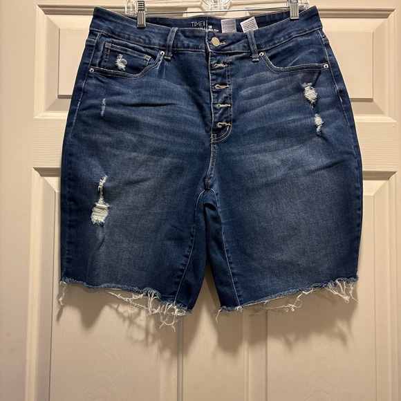 Time and Tru | Shorts | Time And Tru Womens Dark Blue Jean Shorts ...